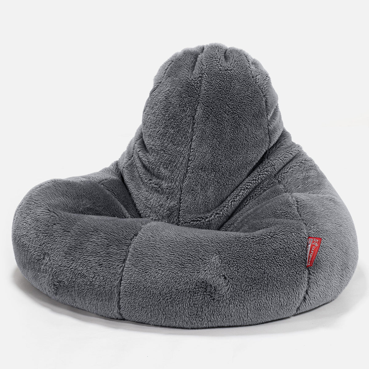 LoungePug ウルトララックスビーズゲームチェア-テディフェイクファーダークグレー– Lounge Pug Japan